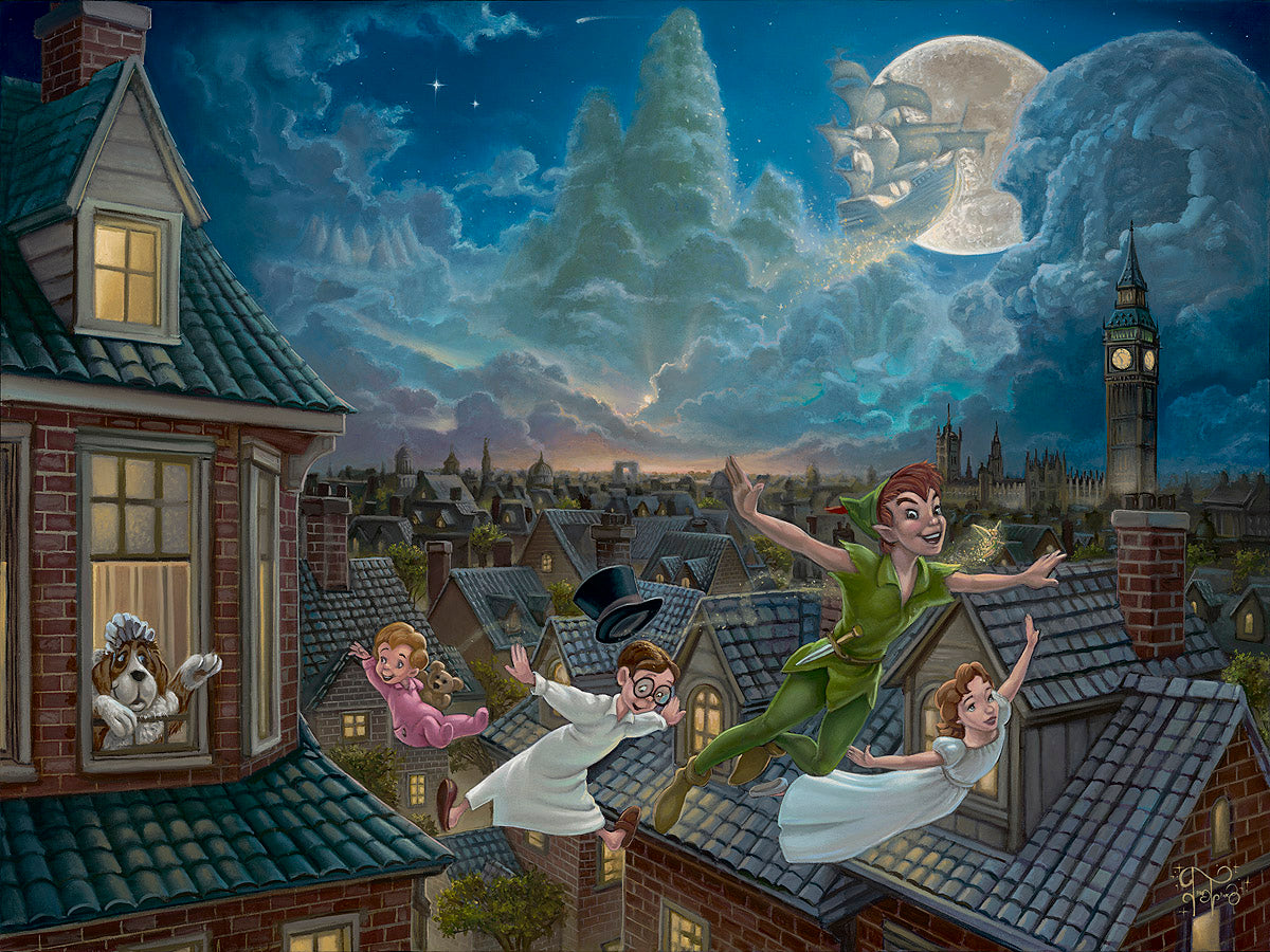 "Off to Neverland" by Jared Franco | Signed and Numbered Edition|Disney ...
