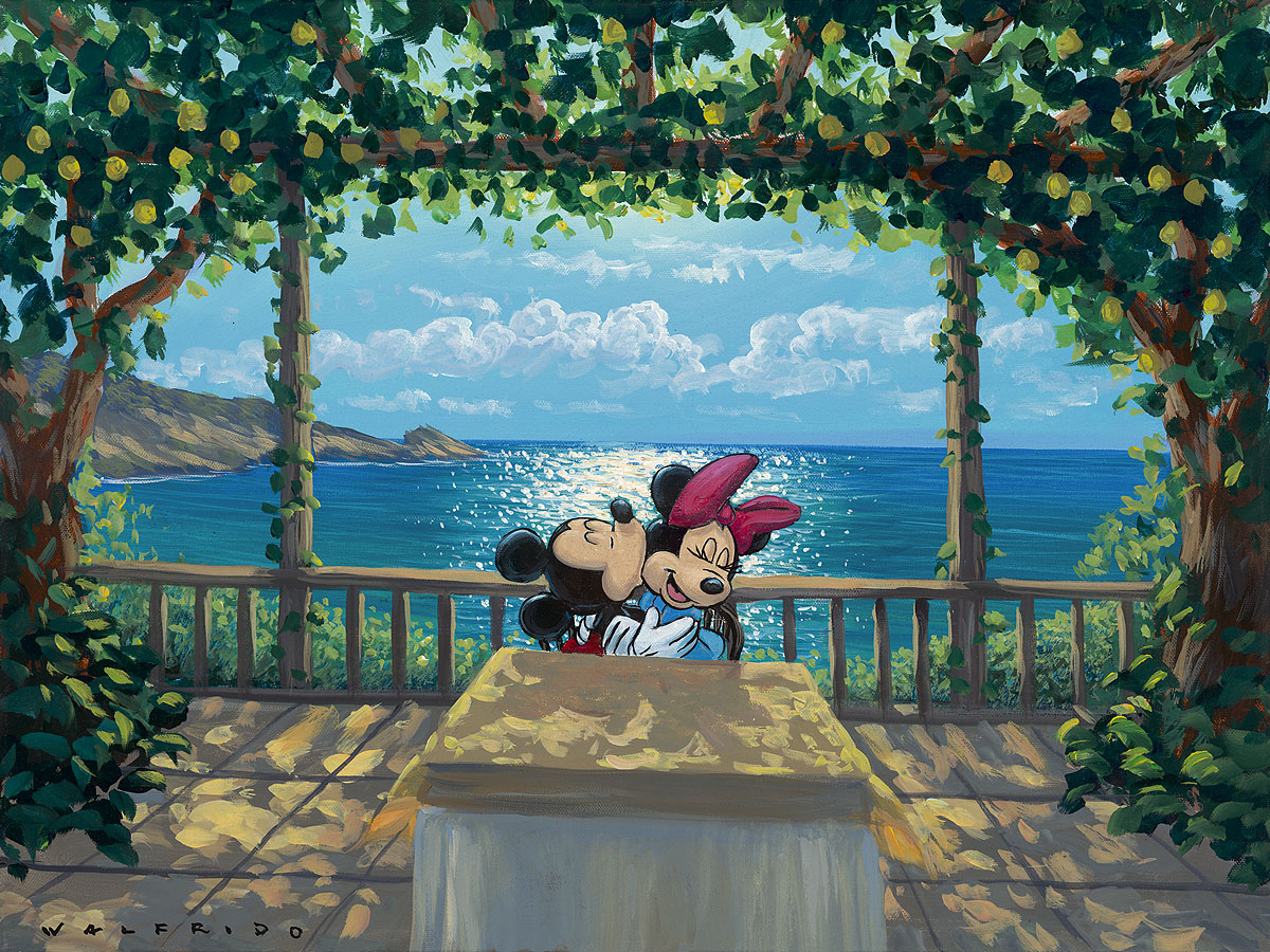 "Lunch Under the Lemon Trees" by Walfrido Garcia|Disney Artwork ...