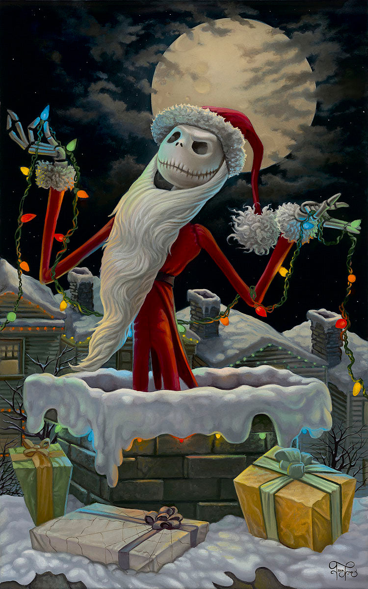 "Christmas Jack" by Jared Franco|Disney Artwork|Treasures on Canvas ...