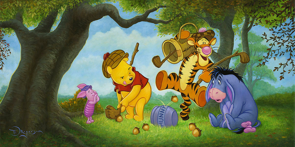 "Pooh Over Par" by Tim Rogerson|Disney Artwork|Treasures on Canvas ...