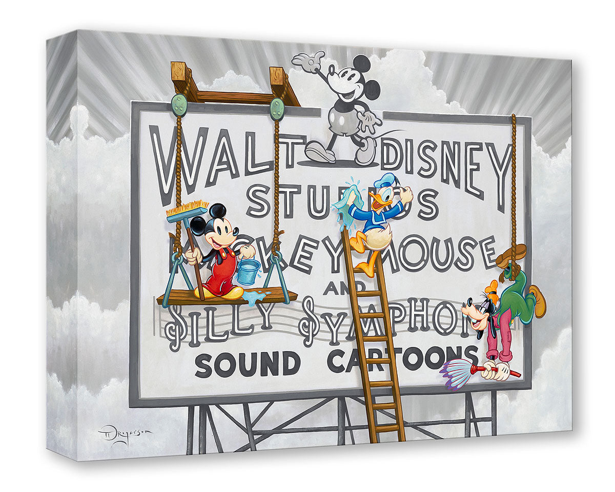 "Studio Sign Cleaners" by Tim Rogerson|Disney Artwork|Treasures on ...