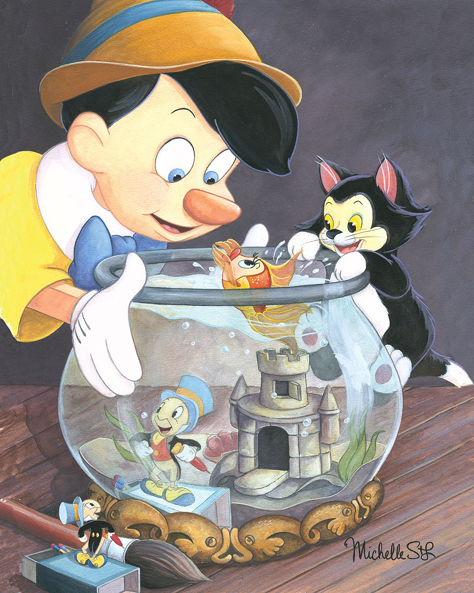 "A Kiss from Cleo" by Michelle St.Laurent - Disney Artwork - Treasures ...