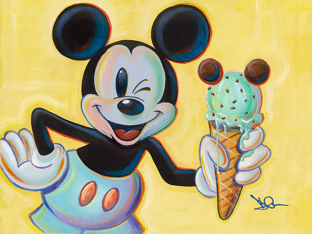 "Minty Mouse" by Dom Corona|Disney Artwork|Treasures on Canvas – Disney ...
