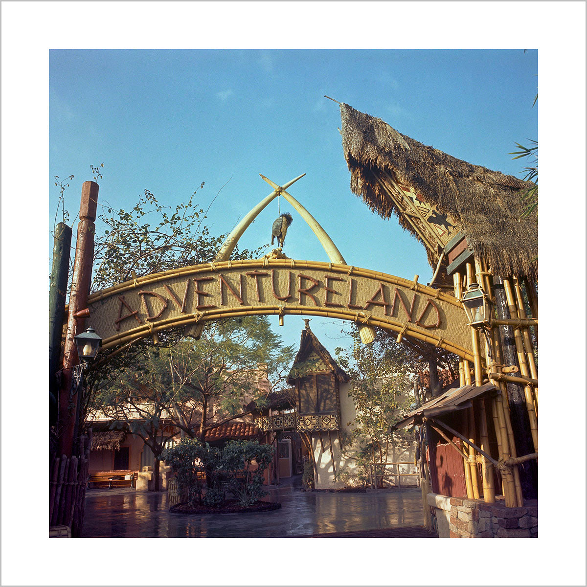 "Adventureland Entrance Sign, Disneyland Park" from Disney Photo Archi ...