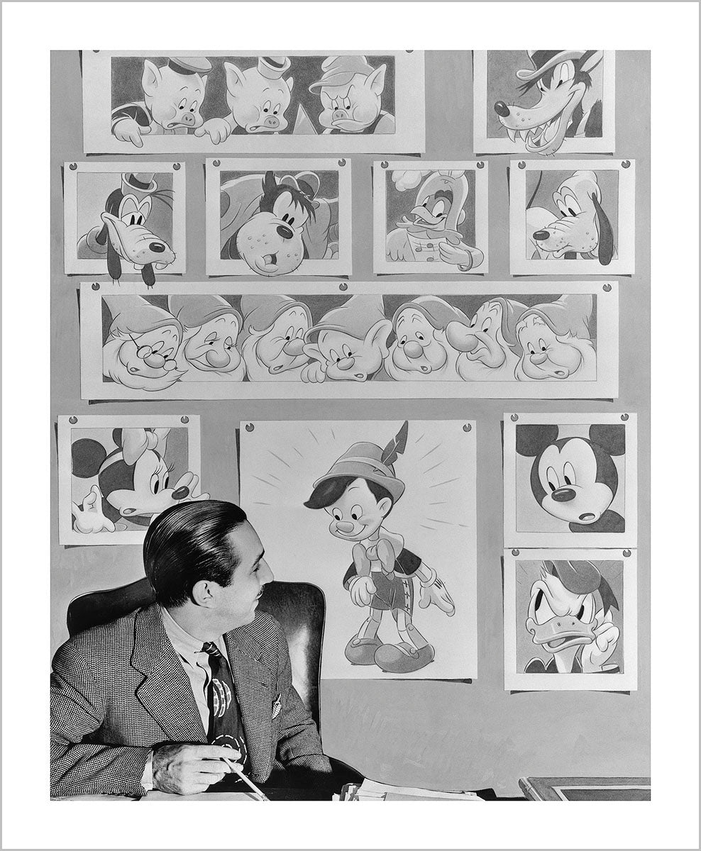 "Walt & Animated Characters" from Disney Photo Archives – Disney Fine Art