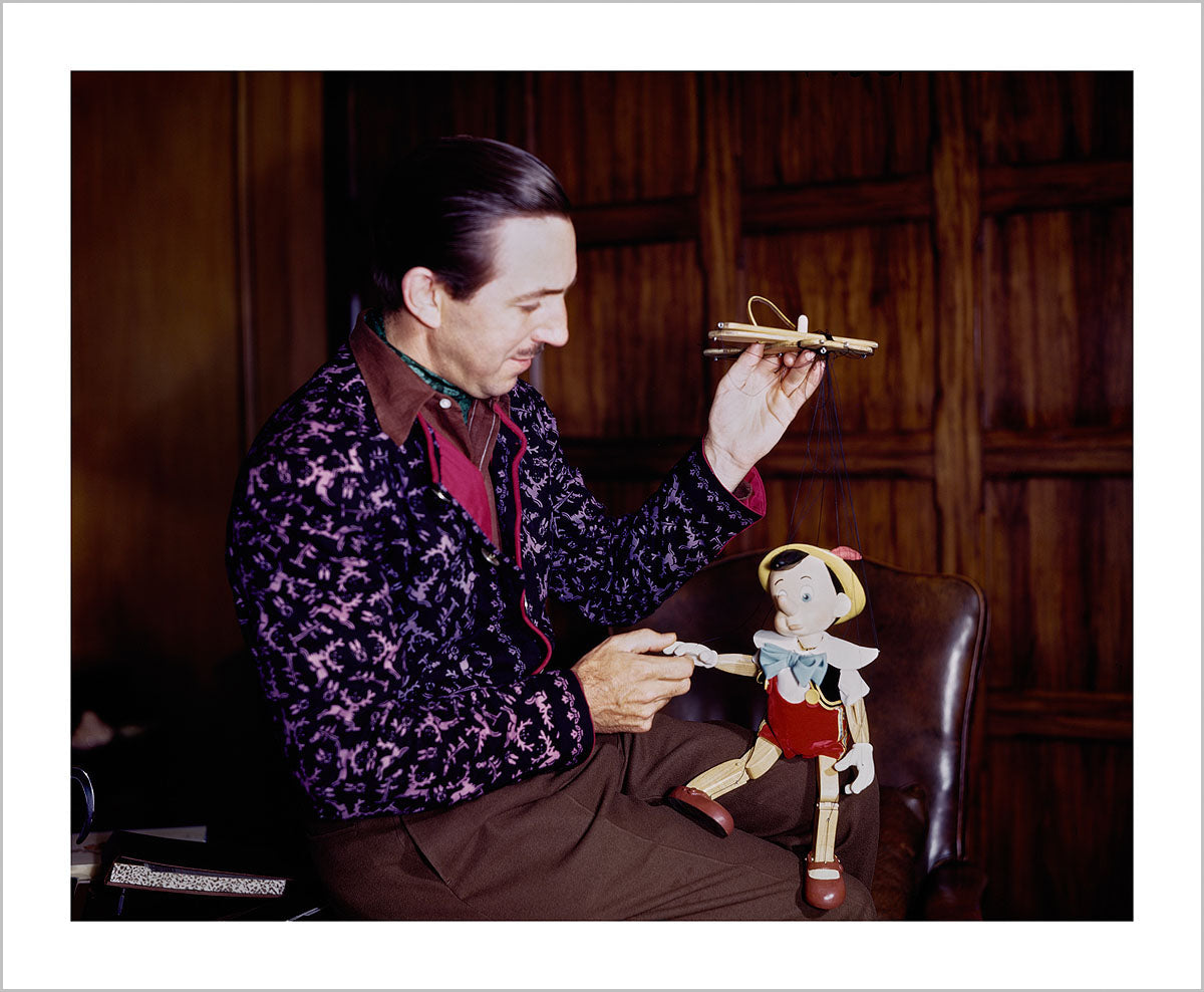 "Walt & Pinocchio Puppet" from Disney Photo Archives – Disney Fine Art
