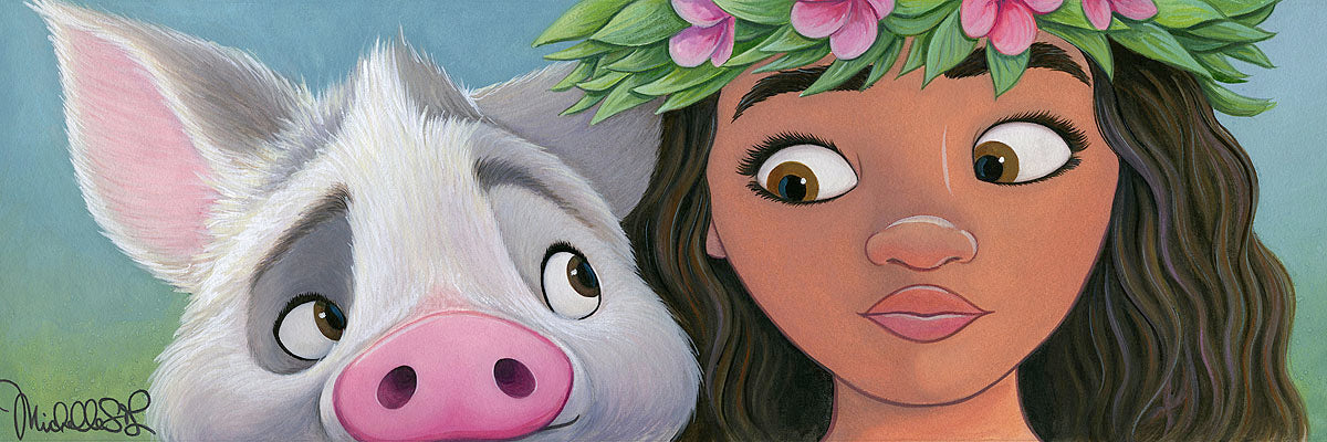 "Moana's Sidekick" by Michelle St.Laurent - Disney Artwork - Treasures ...