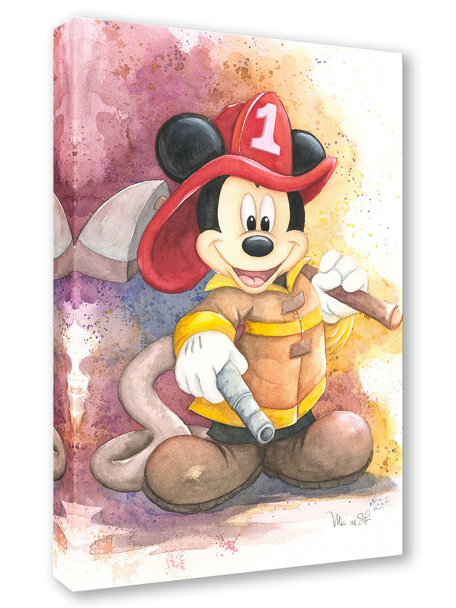 "Fireman Mickey" by Michelle St.Laurent | Signed and Numbered Edition ...