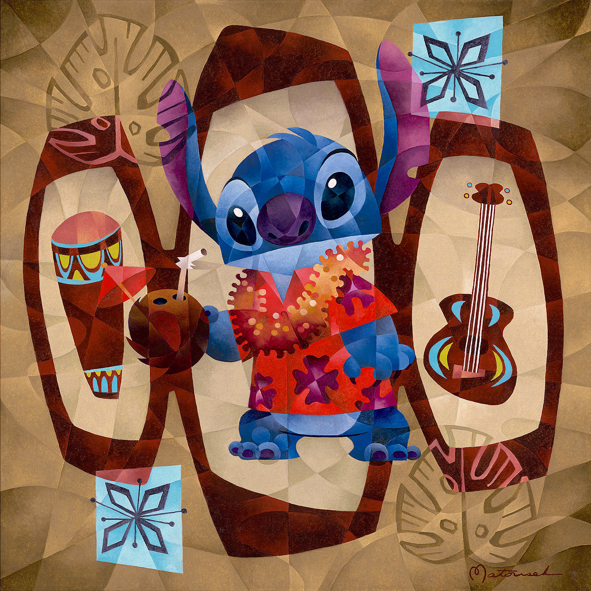 "The Stitch Life" by Tom Matousek|Disney Artwork|Treasures on Canvas ...