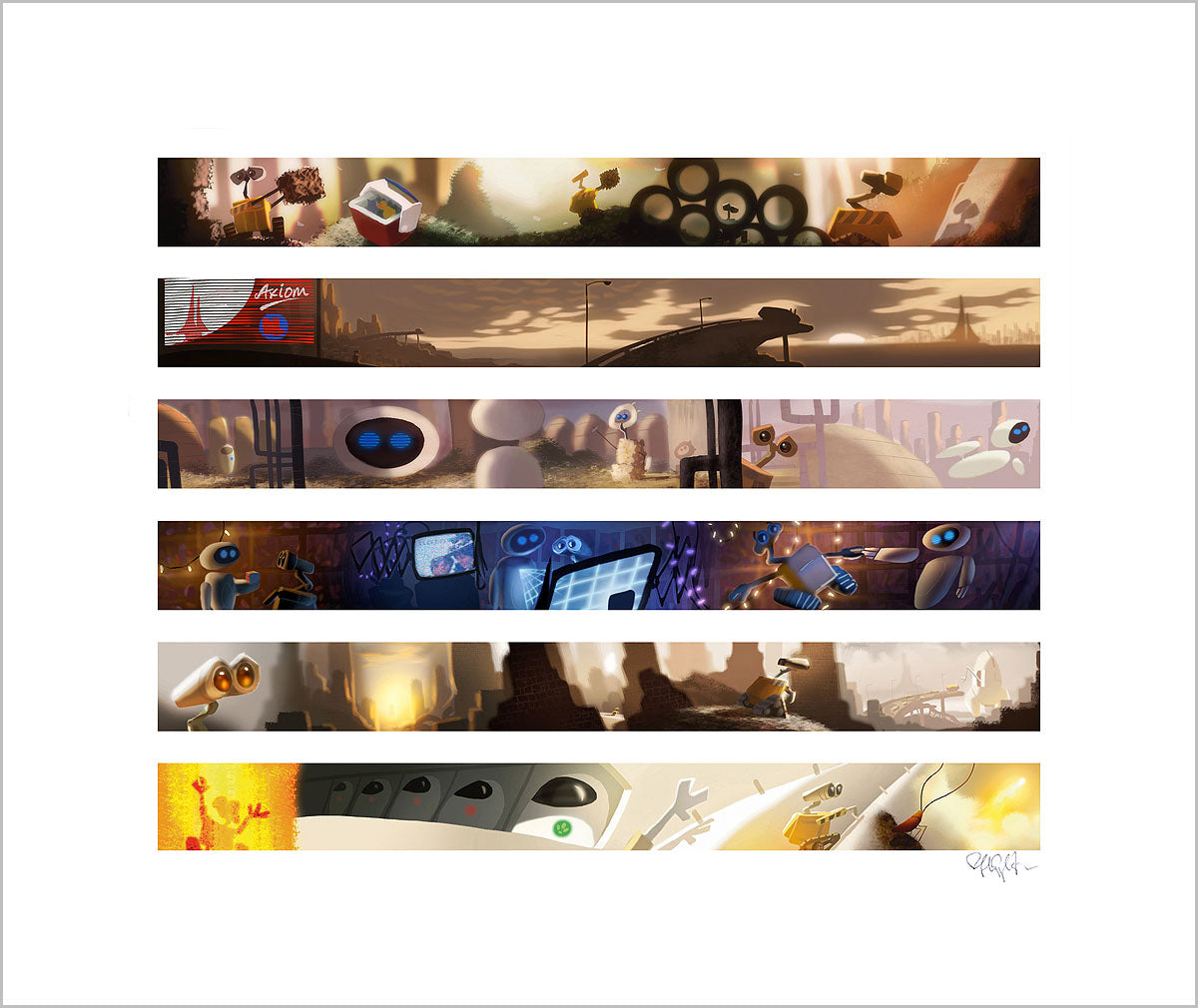 "Wall•E Colorscript" by Ralph Eggleston - Concept Art - Pixar Art ...