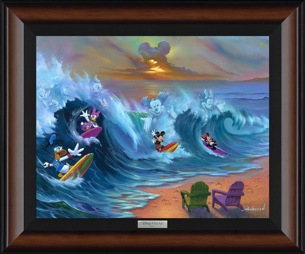 "Surfing with Friends" by Jim Warren - Disney Artwork - Treasures on ...